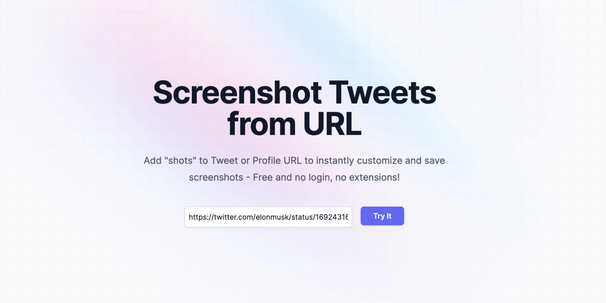 Make beautiful Twitter screenshots - TwitterShots