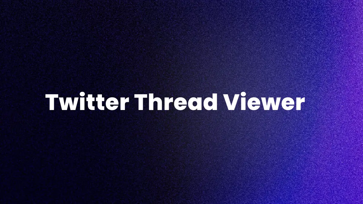Twitter Thread Viewer — Free Tool | TwitterShots