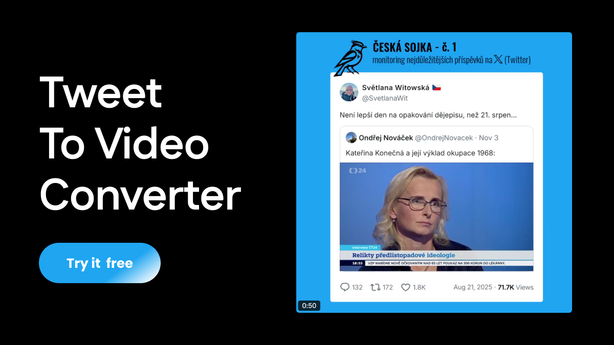 Tweet to Video Converter — Free, HD & No Watermark | TwitterShots